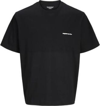 Jack & Jones Jorparos Abstract Tee SS Crew Neck, Noir, M