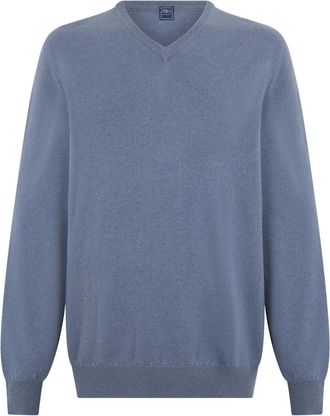 Fedeli Homme, Pulls, Bleu, Taille: 3XL Pull col en V