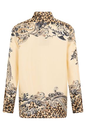 Etro Womens Silk Long-Sleeved Shirt Multicolour