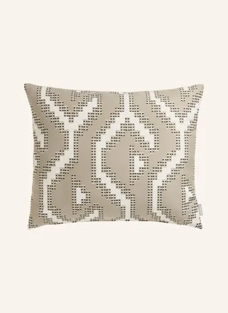 Rohleder Home Collection Rohleder Dekokissen M&auml;ander Mit Federf&uuml;llung beige