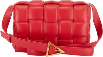 Bottega Veneta Gepolsterte Cassette Schultertasche - - Bags - Damen - Rot - ONE SIZE