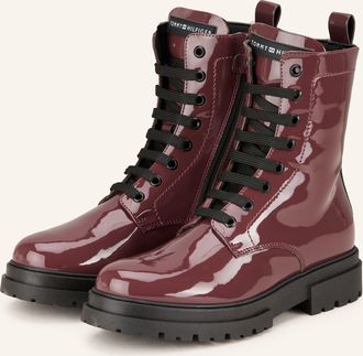 Tommy Hilfiger Schnürboots rot