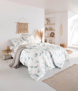 ESTELLA Mako Interlock Jersey Bettw&auml;sche Valeria Aqua