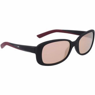 Nike Epic Breeze Oval-Sonnenbrille f&uuml;r Herren/Damen Unisex (Schwarz/Ros&eacute;gold)