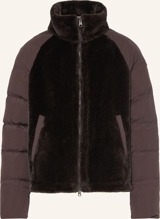 Cinque Cinque Jacke Citami Im Materialmix braun