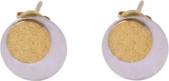 Dansk Copenhagen LIV 2in1 Offener Ohrring - - Accessories - Damen - Gelb - ONE SIZE