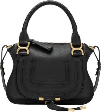 Chlo&eacute; Femme, Sacs, Noir, Taille: ONE Size Marcie Small Double Carry Bag