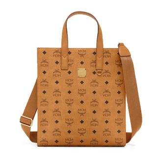 MCM Aren Tragetasche in Visetos - - Bags - Damen - Braun - ONE SIZE