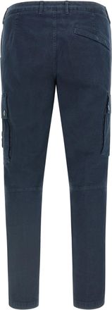 Stone Island Garment-Dyed Organic Twill Cargo Pants - Navy