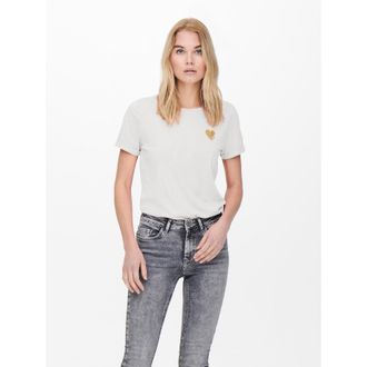Only T-Shirt Kita 15244714 Wei&szlig; Regular Fit