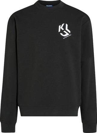 Karl Lagerfeld Mens, Regular Monogram Sweat, Regular Fit, Black, XL