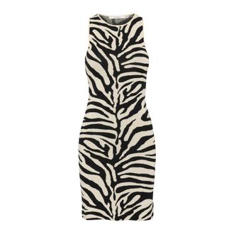 Gestuz Tiger Print Bodycon Kleid - - Dresses - Damen - Schwarzk - S