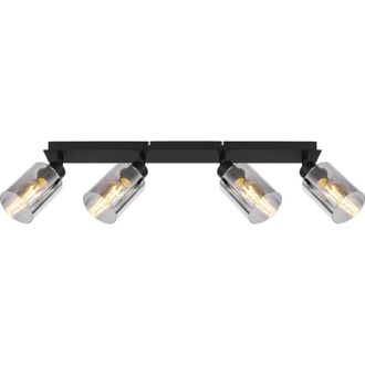 Globo Lighting 4er Spot Hadera schwarz 67 x 9 cm 4 x e 27, max. 15 w, dimmbar Spots - Globo