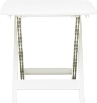 vidaXL Vidaxl - Table pliable de jardin Blanc 79x72x70 cm Plastique