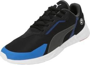 Puma BMW MMS TIBURION Logo Sneaker, Black-Shadow Gray, 39 EU