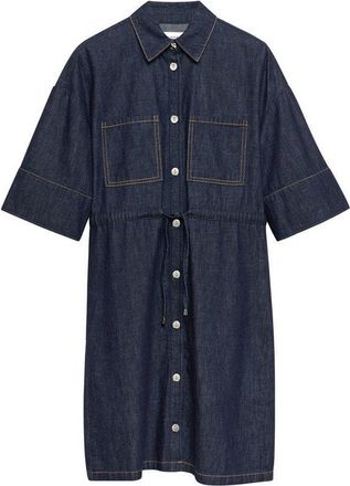 Comma Minikleid Kleid Leichtes Denimkleid mit Knopfleiste