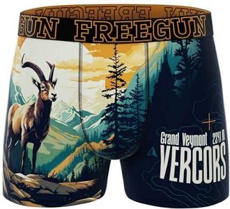 Freegun Boxer Homme Microfibre Wild Life (XL, Vercors A92)