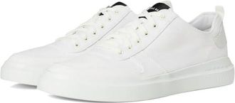 Cole Haan Homme Grandpro Chaussures de Rallye en Toile Basket, Optic White Canvas, 41 EU Large