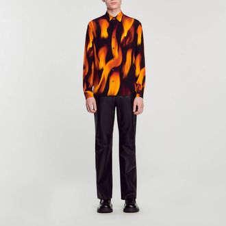 Sandro Chemise motifs flammes