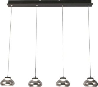Fabas Luce Fabas Luce Lighting - Arabella - Suspension Fabas Luce 4 lumi&egrave;res - led 32W - Design moderne fum&eacute;