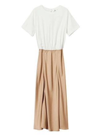 Twin-Set robe à design superposé - Marron