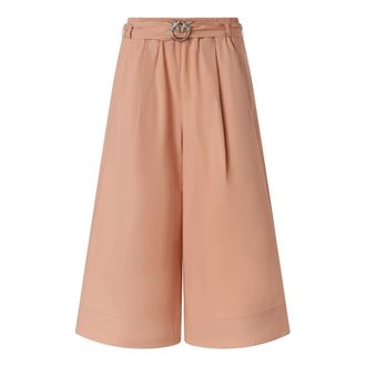 Pinko Pinko, Femme, Pantalons, Rose, Taille: 40 FR Cropped Poplin Pantalons