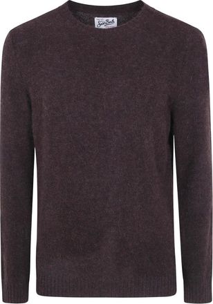 MC2 Saint Barth Pull col rond en alpaga Regent - Homme - Pulls - Brun - Taille: XL