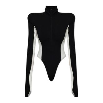 Dsquared2 Femme, Tops, Noir, Taille: 34 FR Body &agrave; &eacute;paulettes int&eacute;gr&eacute;es