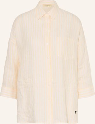 Max Mara Weekend Max Mara Hemdbluse Panetto Aus Leinen Mit 3/4-Arm gelb
