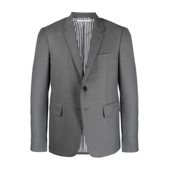 Thom Browne Crop-Sleeve Blazer - - Jackets - Herren - Grau - 2XL