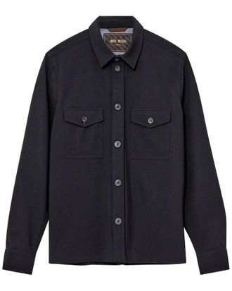Mos Mosh Overshirt mit Brusttaschen und Stretch in
