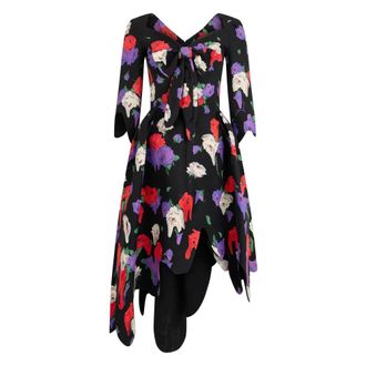 Moschino Asymmetrisches Blumenkleid - - Dresses - Damen - Mehrfarbig - S