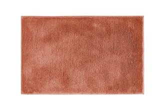 Andiamo Florida - Tapis de Bain antidérapant - Doux et Moelleux - Antidérapant - Lavable - 60 x 100 cm - Rouge Rouille
