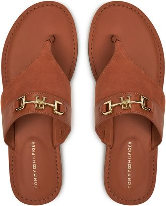 Tommy Hilfiger Zehentrenner Tommy Hilfiger FW0FW08506 Braun