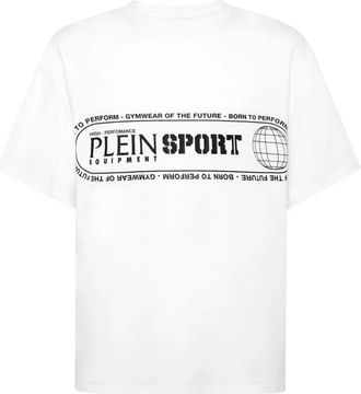 Plein Sport t-shirt à logo imprimé - Blanc