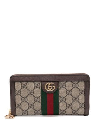 Gucci Ophidia Portemonnaie mit Reissverschluss - Braun
