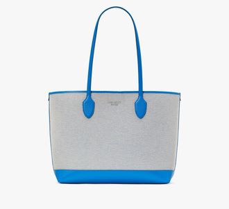 Kate Spade New York Bleecker Tote Bag Aus Leinen, Gro&szlig;