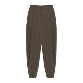 Moschino Woll-Culotte mit Falten - - Trousers - Damen - Braun - M