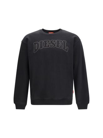 Diesel Mens Sweatshirt S-Norm-V10 Cotton Black Sweatshirts Sweater