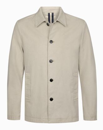 Profuomo Overshirt aus einem leichten Baumwoll-Canvas in