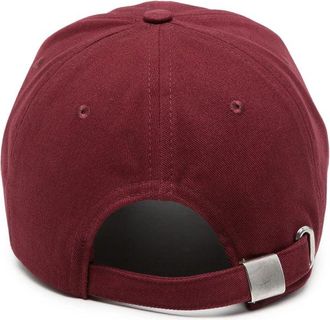 Anine Bing A-12-12678 Embroidered Logo Baseball Cap - Red
