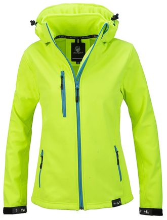 Rock Creek Damen Softshell Jacke Windbreaker Regenjacke &Uuml;bergangsjacke Softshelljacke Damenjacke Regenmantel Outdoorjacke Kapuze D-412 Neongelb 4XL