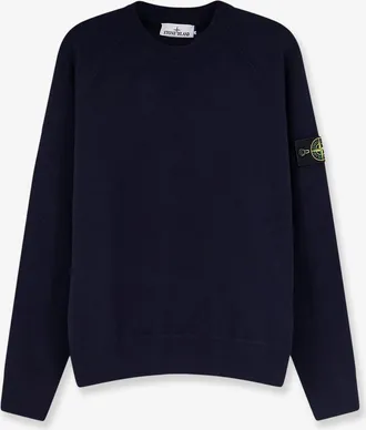 Stone Island Cotton sweater with side logo patch - STONE ISLAND - gender_Man