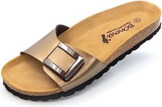 Bonova Malaga Sandales femme en 3 couleurs et de la taille 36 à 42. La sandale élégante pour lété. Semelle confortable en liège - Courir comme sur des nuages
