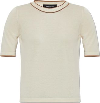 Fabiana Filippi Femme, Pulls, Beige, Taille: 42 FR Cotton Sweater