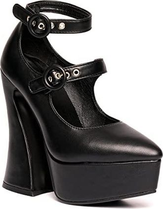 Lamoda Femme Roamin Chaussures de Court, Black PU, 39 EU