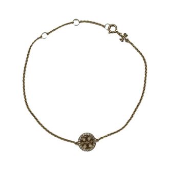 Tory Burch Femme, Accessoires, Jaune, Taille: ONE Size Miller Pave Chain Bracelet