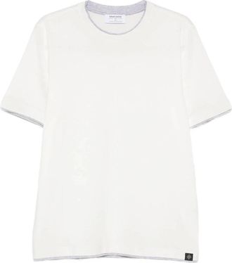 Gran Sasso Homme, Tops, Blanc, Taille: 2XL T-shirt &agrave; col rond