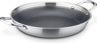 GSW Servierpfanne Innoxa Black, Edelstahlpfanne, Wabenpfanne mit kratzfester Antihaftbeschichtung, Bratpfanne Induktion, 32 cm