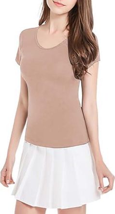 Generic Hauts pour femme avec soutien-gorge int&eacute;gr&eacute;, grande taille, soutien-gorge &eacute;tag&egrave;re, t-shirts, yoga, gym, sport, sous-v&ecirc;tements, d&eacute;t&eacute;, d&eacute;contract&eacute;, conf